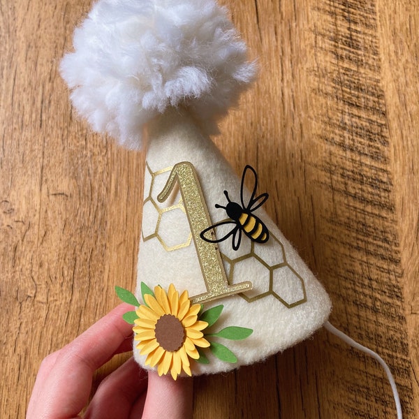 Bee Birthday Hat - Etsy