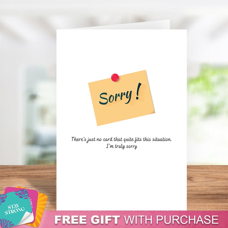 Apology Cards - Etsy