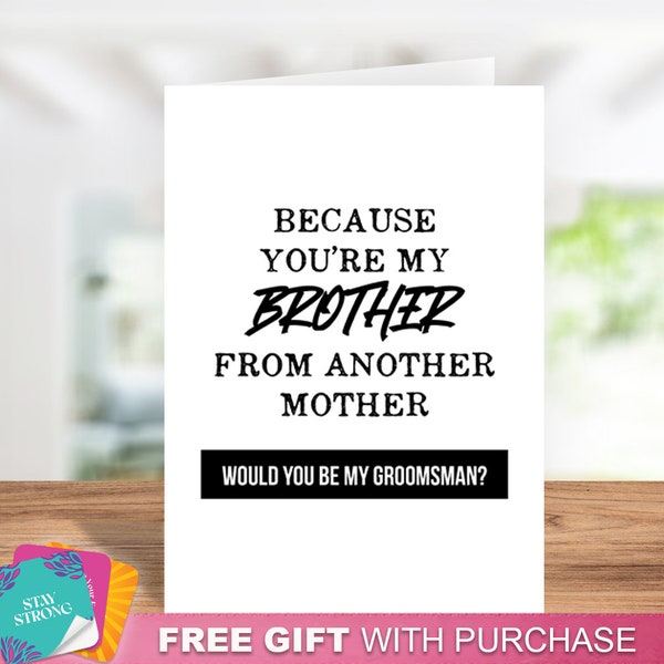 Step Brothers Groomsman Card - Etsy
