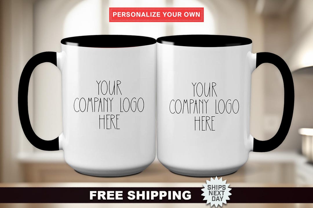 Company "logo" Mugs - Set of 12 Custom Mugs, Company Logo Mugs ...