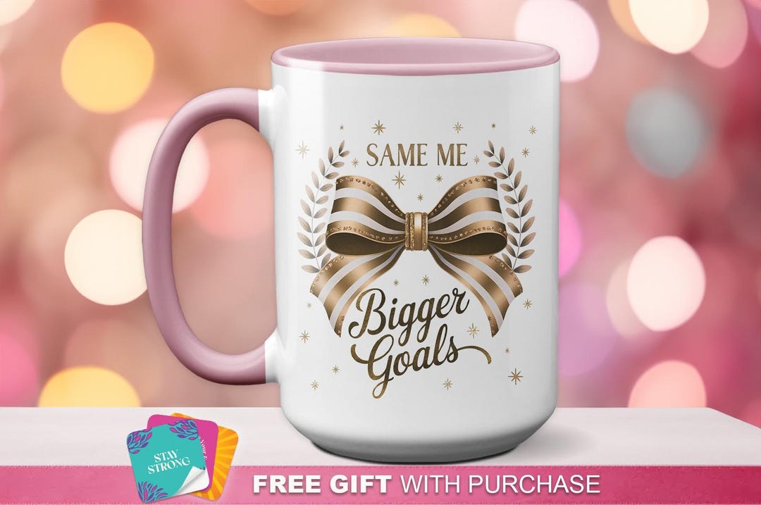 Taza 2025 Metas más grandes y yo mismo Taza de Año Nuevo 2025, Taza de ...