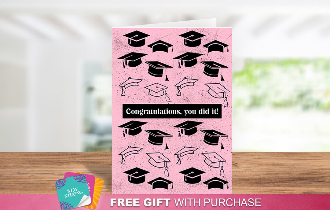 Congratulations, You Did It!, Fun Graduation Card, High School ...