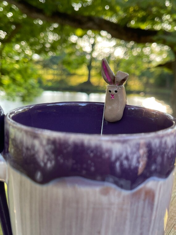 Teacup Friend Rabbit Tea String Holder - Etsy