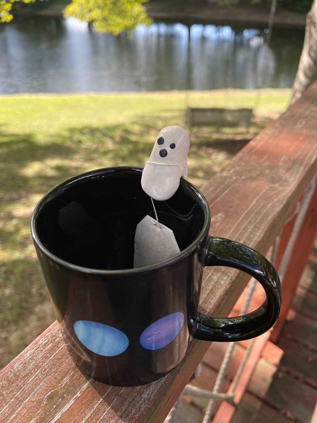 Ghostly Teacup Friend, Tea String Holder - Etsy