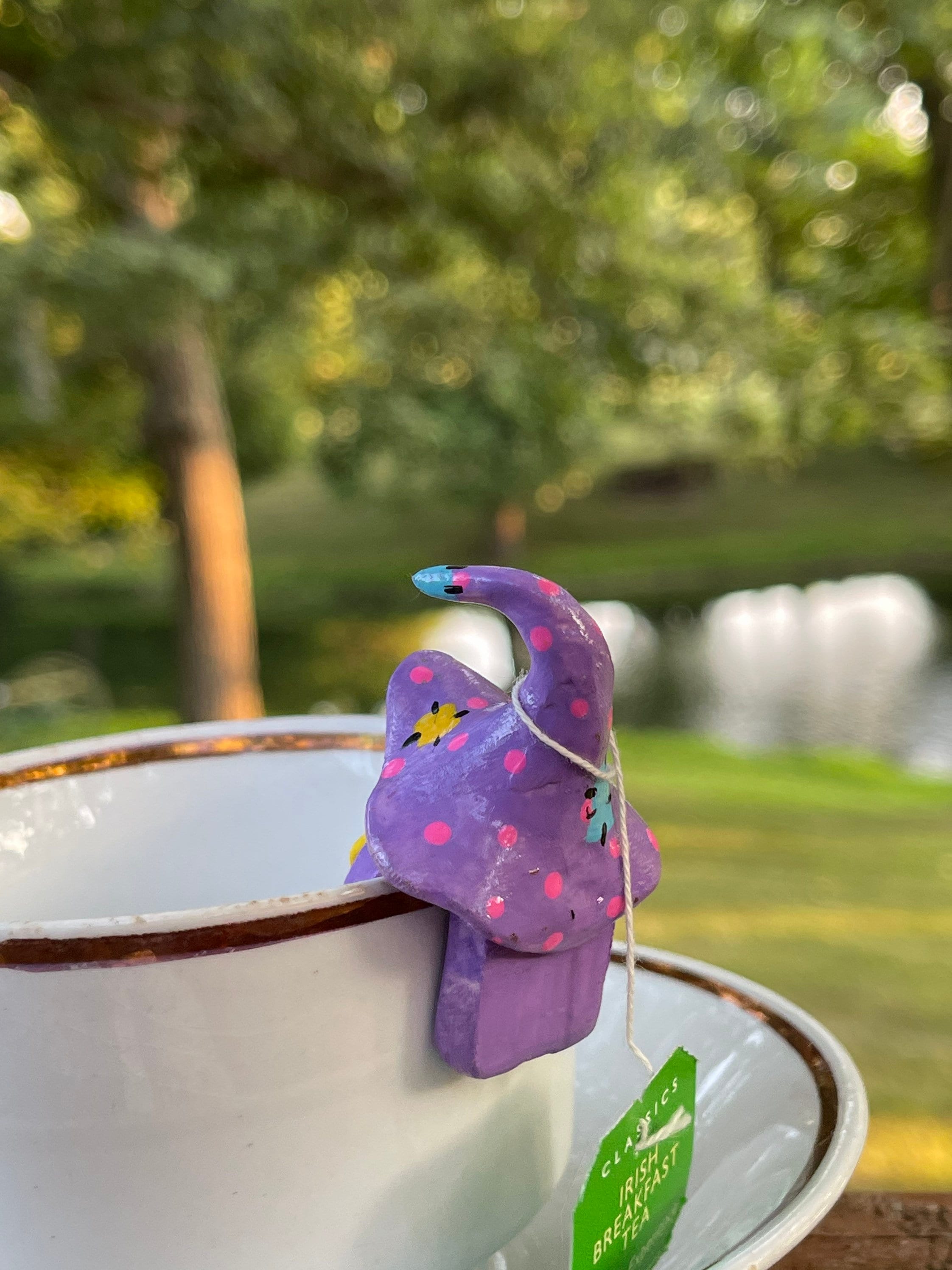 Teacup Friend, Gnome Tea String Holder - Etsy