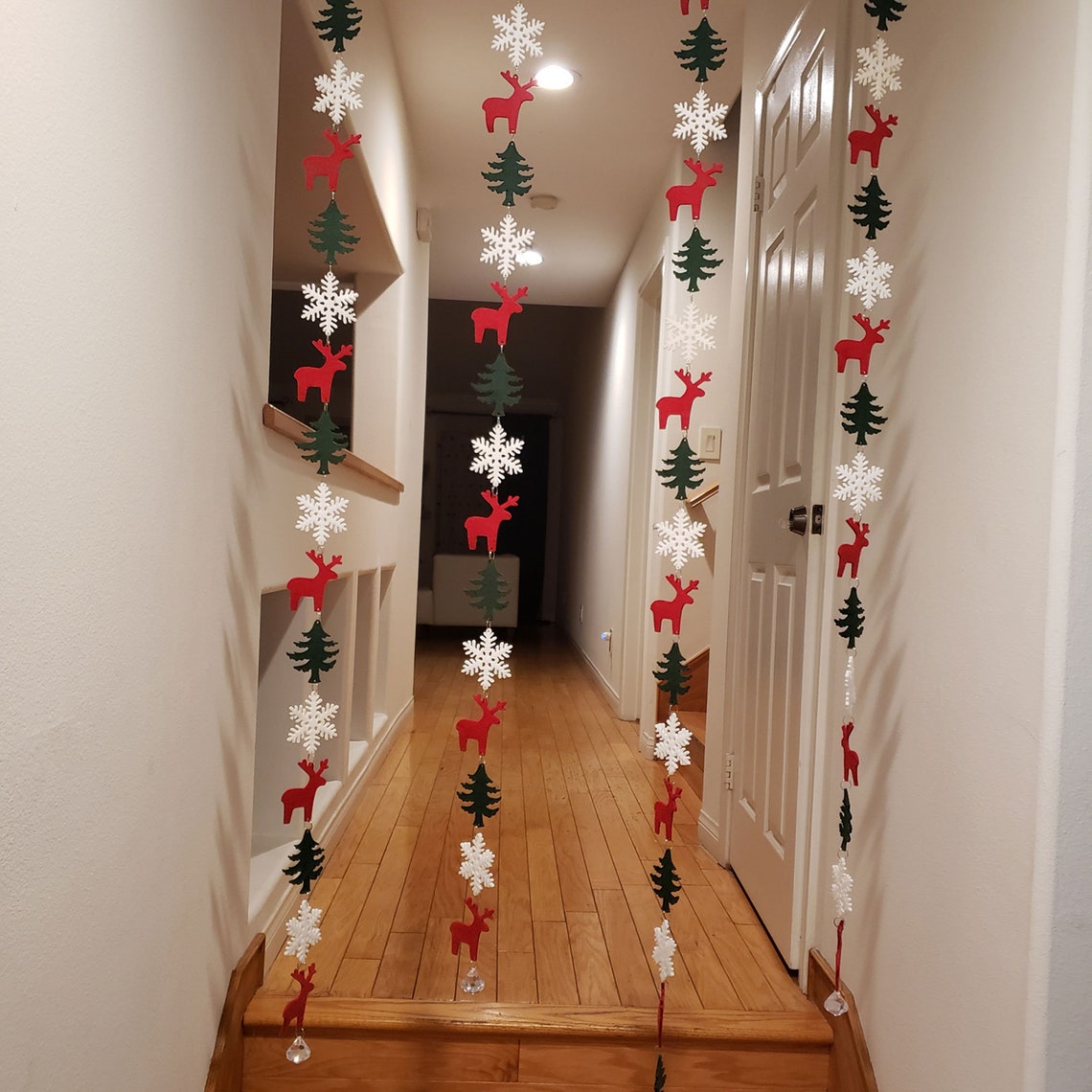 Christmas Curtains 100% Handmade Adorable Christmas Felt Window ...