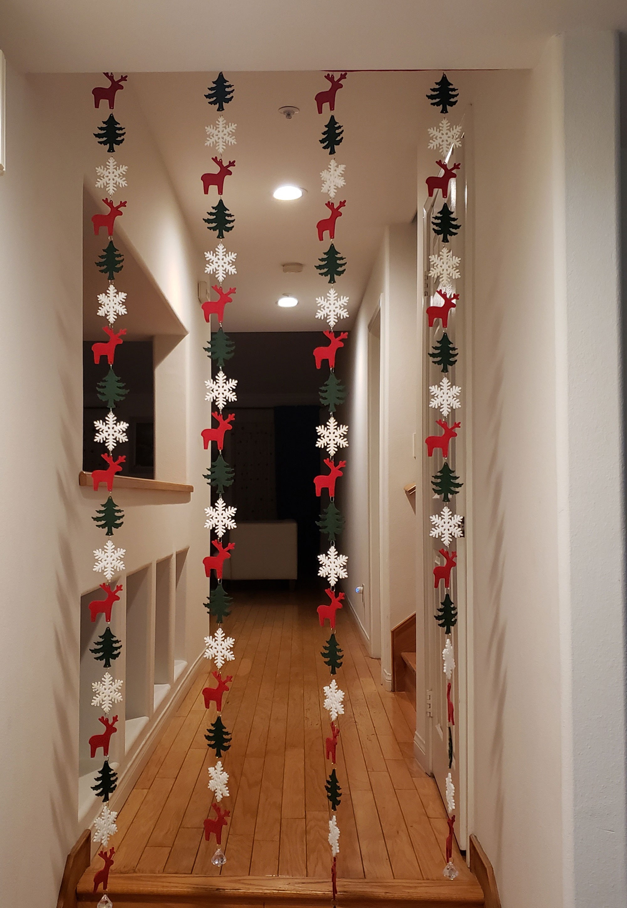 Christmas Curtains 100% Handmade Adorable Christmas Felt Window ...