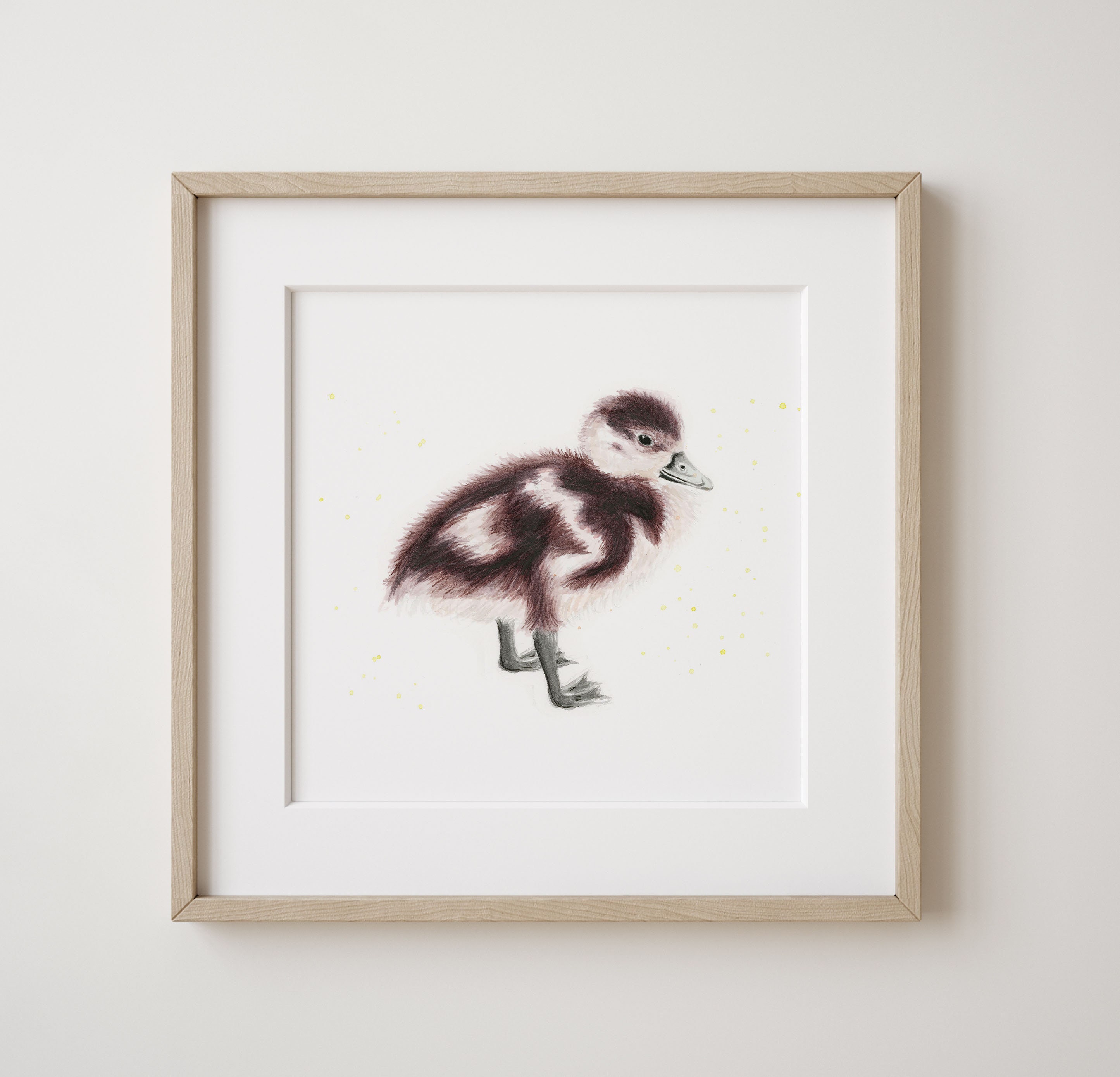 Baby Duckling Watercolor Print Duckling Art Print Duck - Etsy