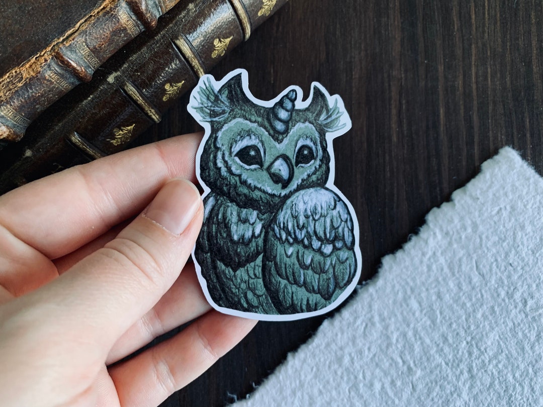Magnet Owlicorn Fantasy Art Creature Illustration Fantasy - Etsy