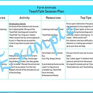 Farm Animals Themed Early Years Speech and Language Activity. Farm ...