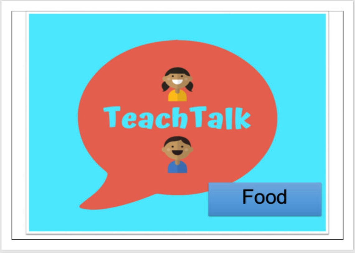 Food Themed Early Years Speech and Language Activity. Food, Educational ...