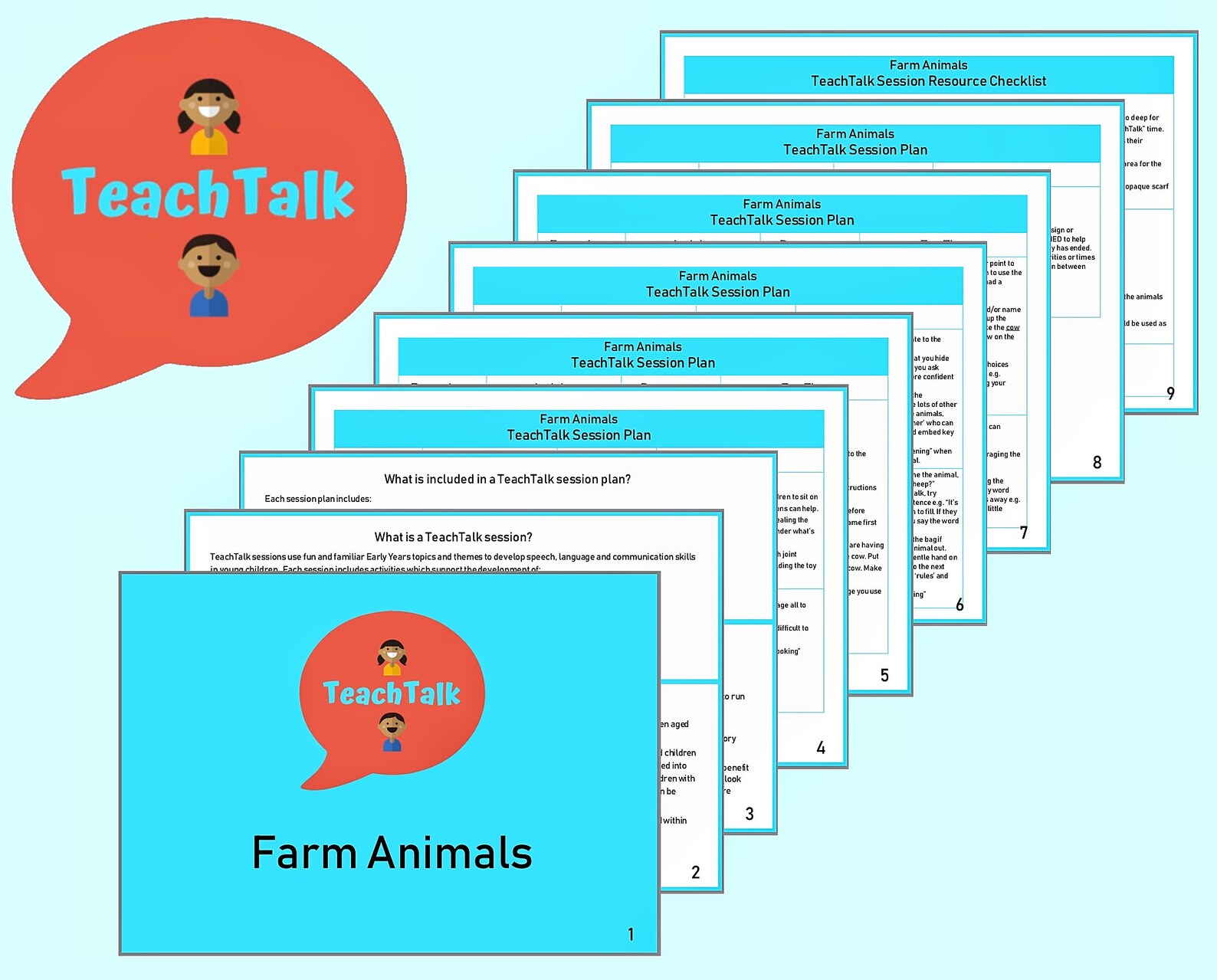 Farm Animals Themed Early Years Speech and Language Activity. | Etsy