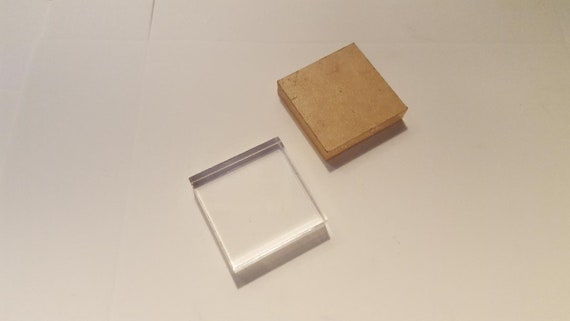 1.25 X 0.25 Clear Square Plastic Acrylic Mineral / | Etsy