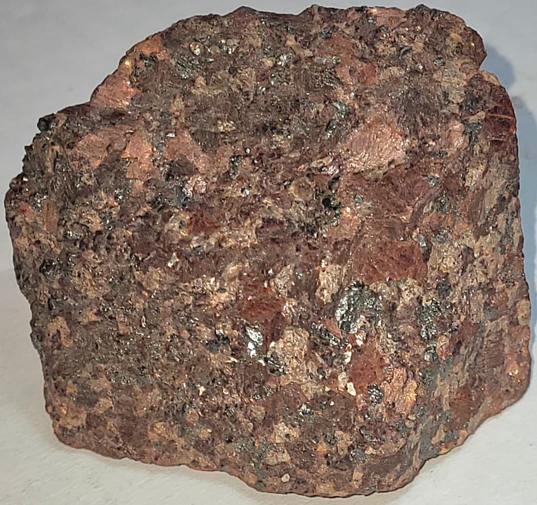 Very Pretty Platey Micaceous Red Zincite W Franklinite Franklin Mine NJ ...