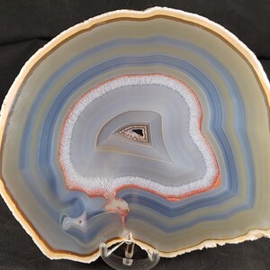 Large, 2-Sided Polished Banded Agate Slab from Brazil - Mineral ...