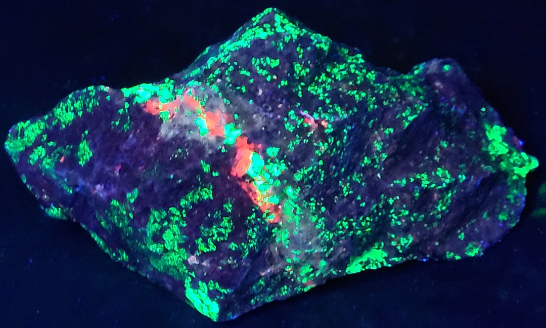 2lbs+ Rare Petedunnite W Shortwave SW UV Fluorescent Exsolution ...