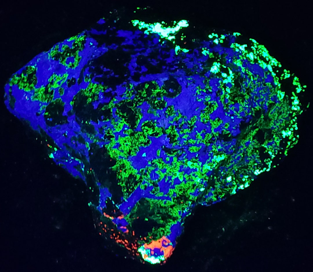 Big 4.6lbs A++ Shortwave SW Ultraviolet Fluorescent Hardystonite ...