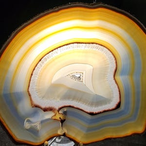 Large, 2-Sided Polished Banded Agate Slab from Brazil - Mineral ...