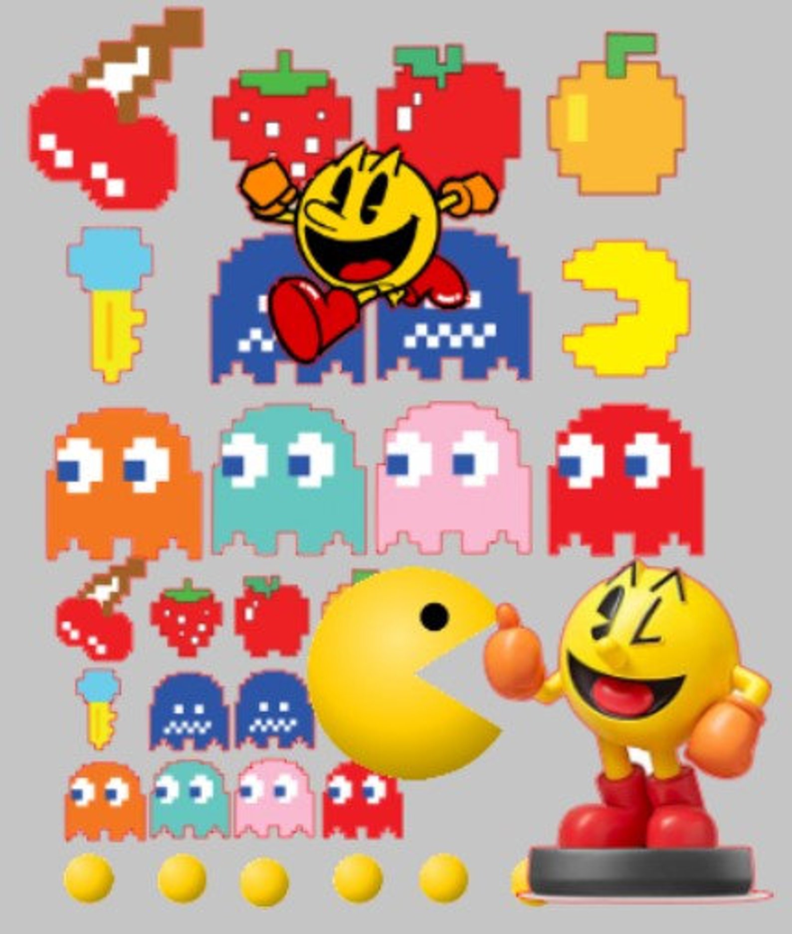 Assorted collection of Pac-Man stickers - Etsy Italia