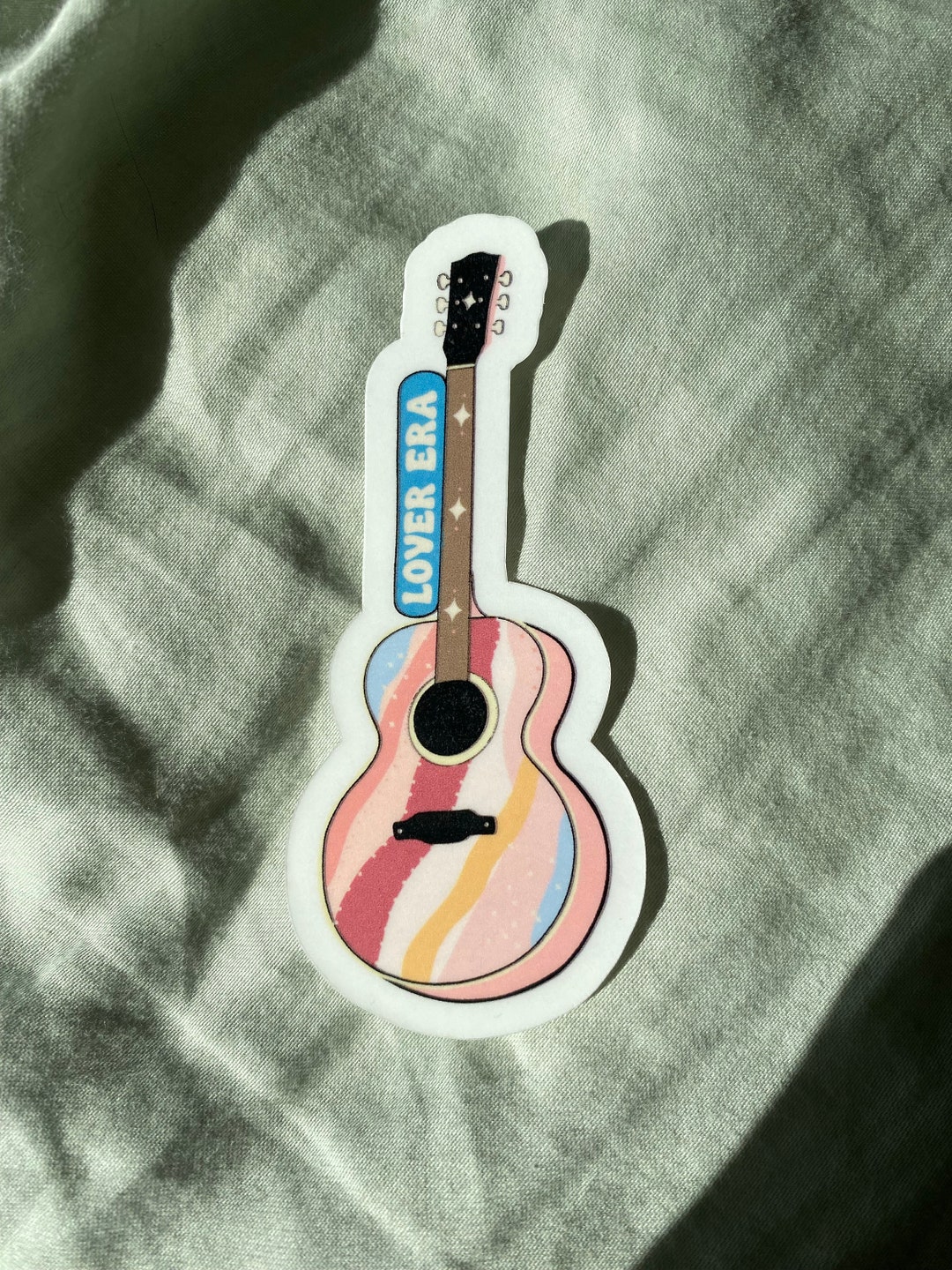 Lover Era Sticker Taylor Swift Lover Album Cute Handmade Lover Guitar ...