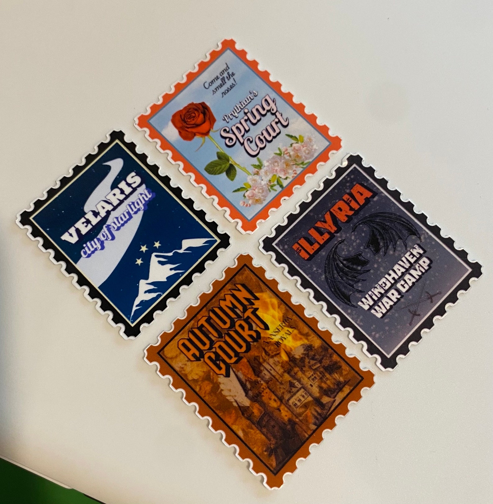 ACOTAR Court Stamp Stickers Acotar World Sticker SJM Universe Sticker ...