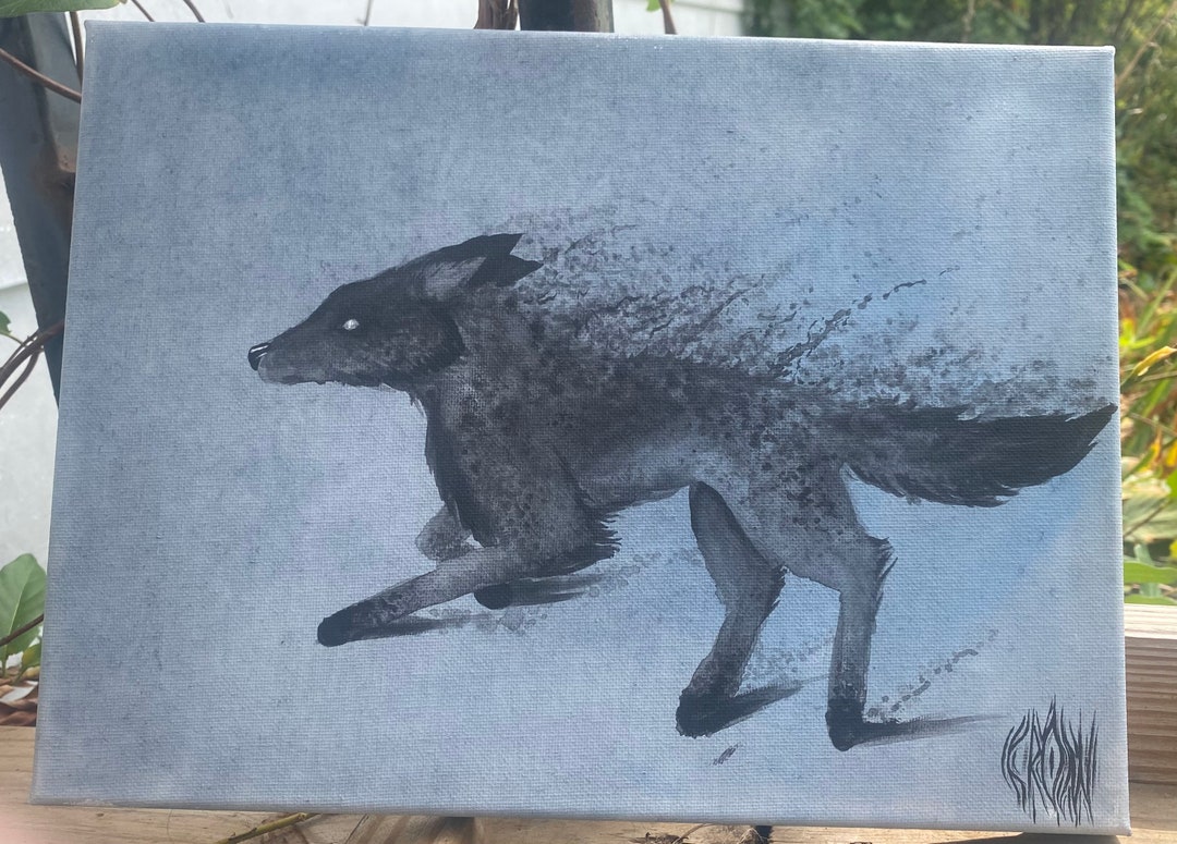 Wolf of Ash - Etsy