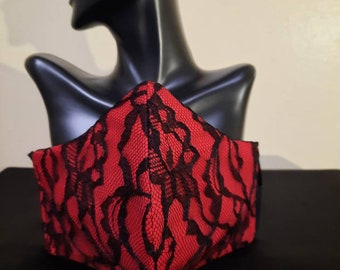 Red Face Mask | Etsy