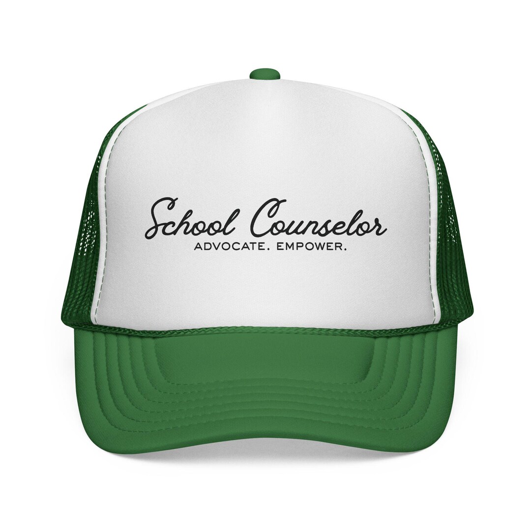 School Counselor Advocate Empower Script Trucker Cap | Mesh Back Hat - Etsy