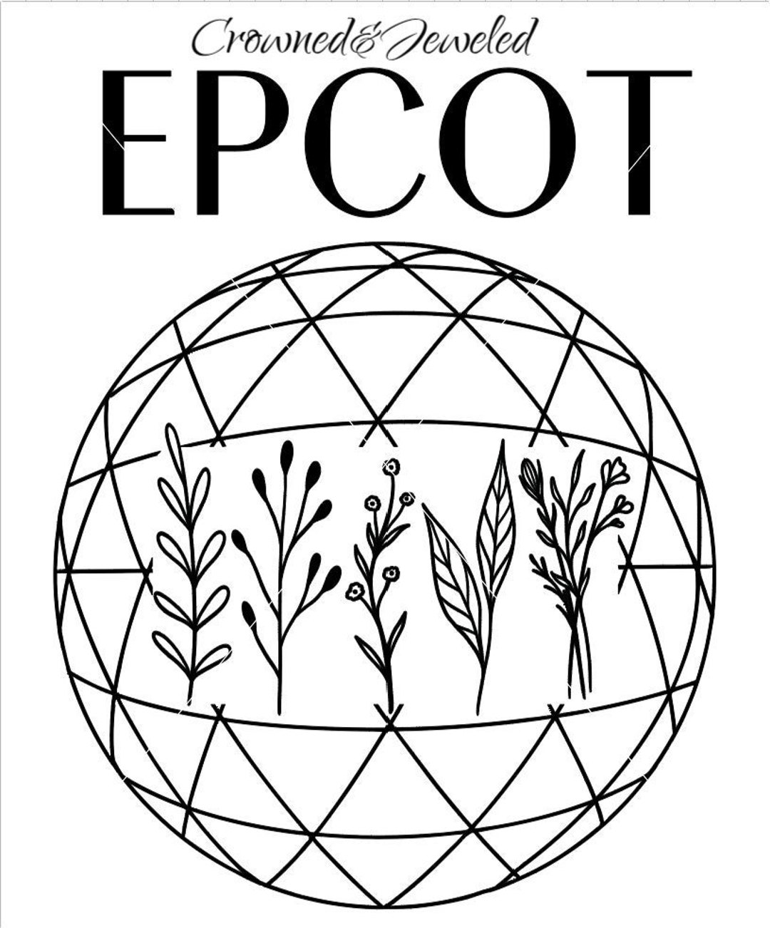 EPCOT SVG- Floral - Etsy