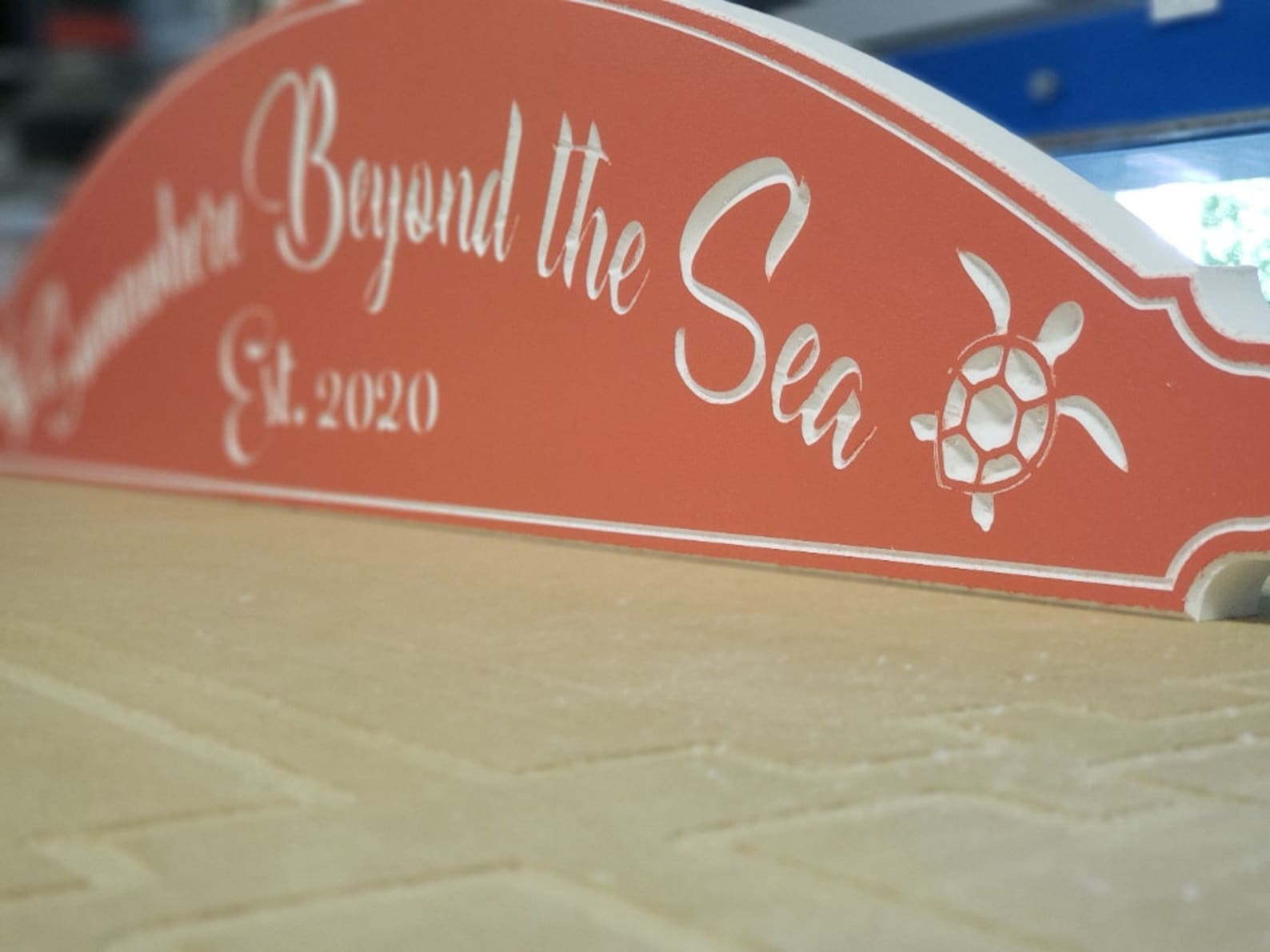 Personalized 100% PVC 47 Carved Beach House Nautical - Etsy