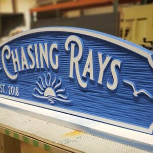 Personalized Custom PVC Sign for Your Beach Home Coastal Retreat ...