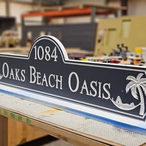 Personalized Custom PVC Sign for Your Beach Home Coastal Retreat ...