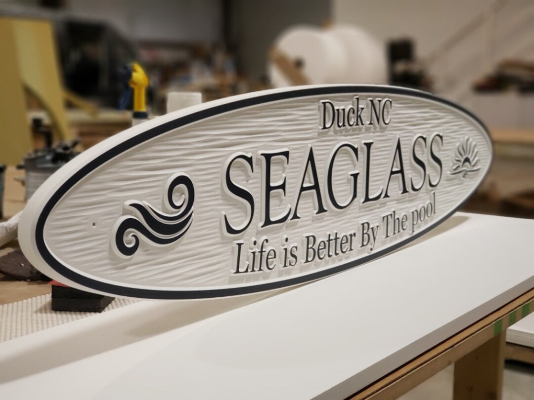 Personalized Custom PVC Sign for Your Beach Home Coastal Retreat ...