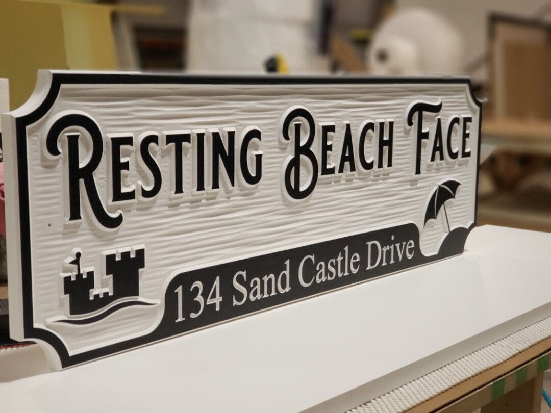 Personalized Custom PVC Sign for Your Beach Home Coastal Retreat ...