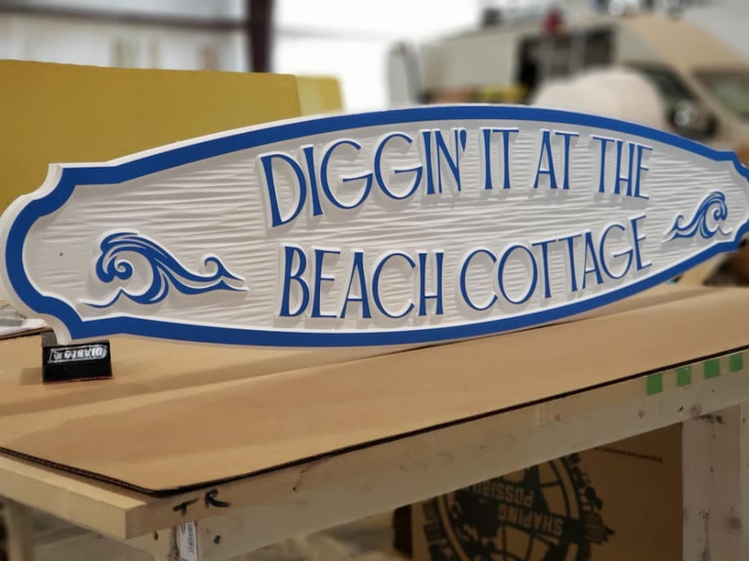Personalized Custom PVC Sign for Your Beach Home Coastal Retreat ...