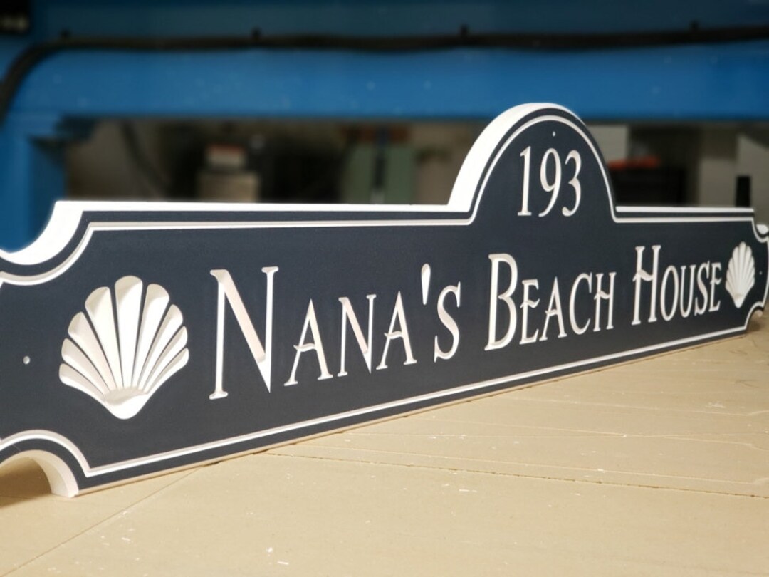 Personalized Custom PVC Sign for Your Beach Home Coastal Retreat ...