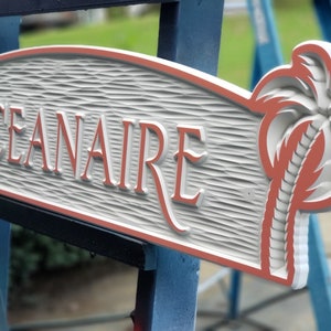Personalized Custom PVC Sign for Your Beach Home Coastal Retreat ...