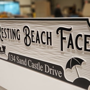 Personalized Custom PVC Sign for Your Beach Home Coastal Retreat ...