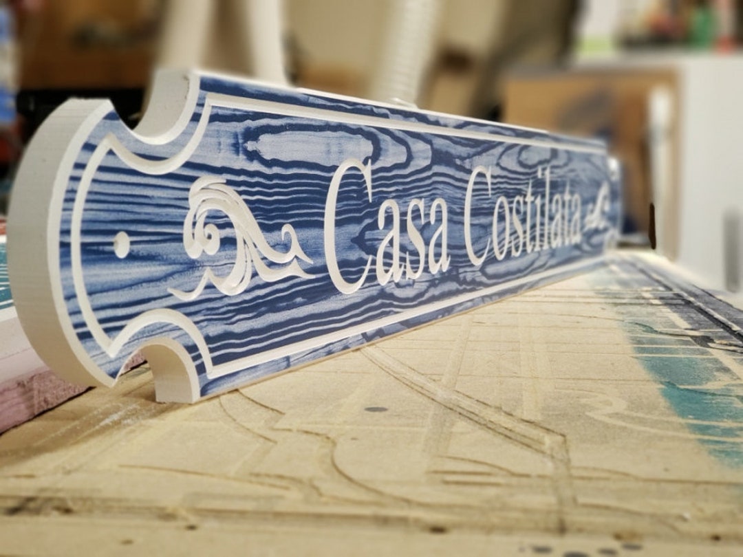 Custom Beach House Sign – Coastal Home Decor, Personalized PVC Sign - Etsy