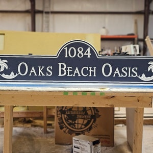 Personalized Custom PVC Sign for Your Beach Home Coastal Retreat ...