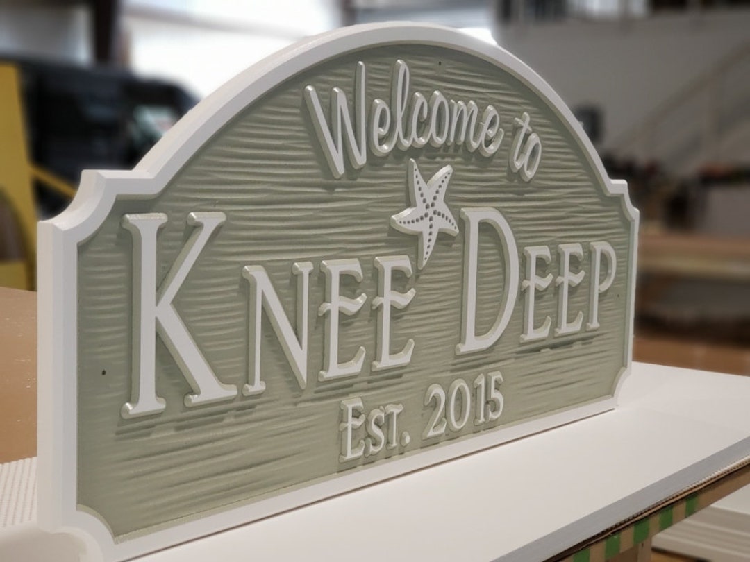 Personalized Custom PVC Sign for Your Beach Home Coastal Retreat ...