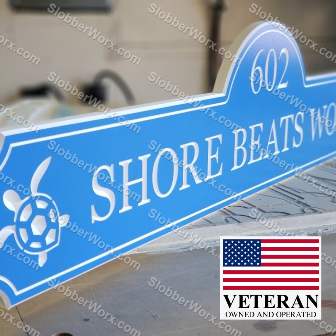 Personalized Custom PVC Sign for Your Beach Home Coastal Retreat ...