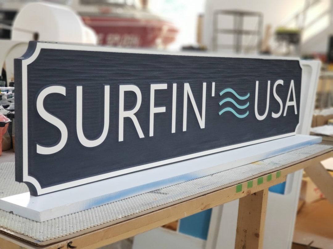 Personalized Custom PVC Sign for Your Beach Home Coastal Retreat ...