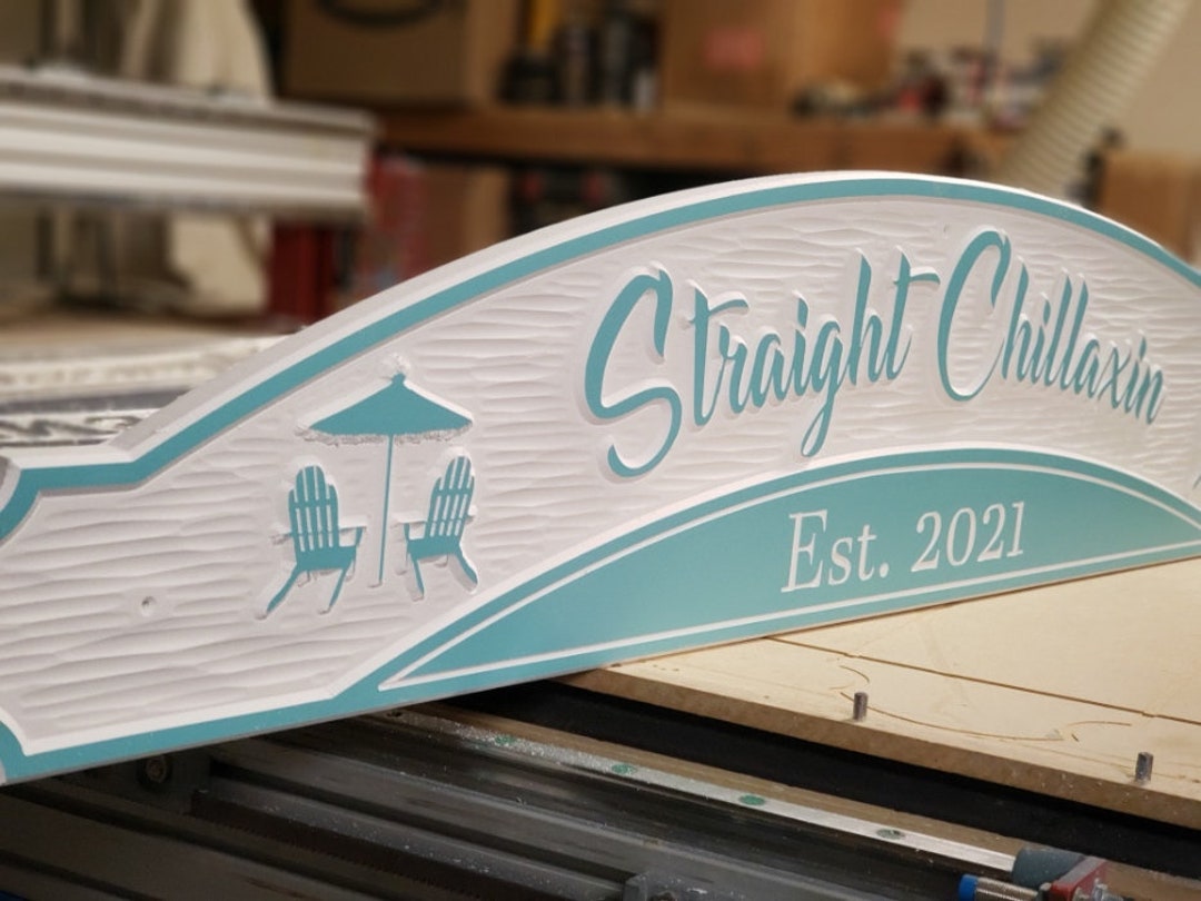 Personalized Custom PVC Sign for Your Beach Home Coastal Retreat ...