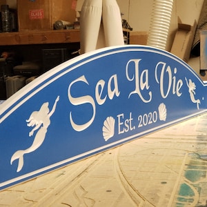 Personalized Custom PVC Sign for Your Beach Home Coastal Retreat ...