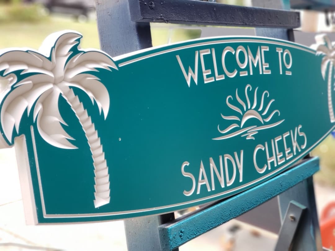Personalized Custom PVC Sign for Your Beach Home Coastal Retreat ...