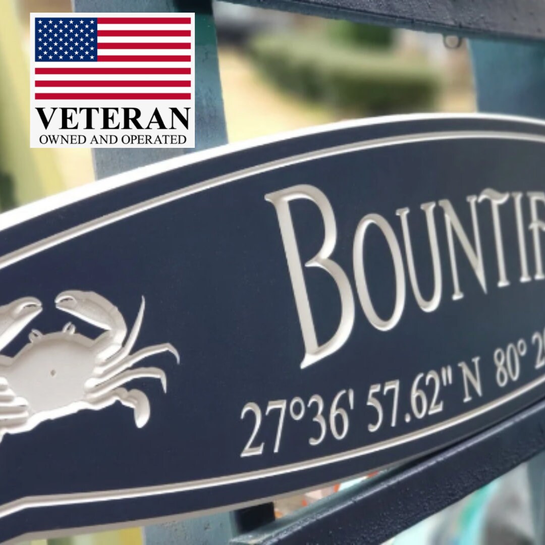 Personalized Custom PVC Sign for Your Beach Home Coastal Retreat ...