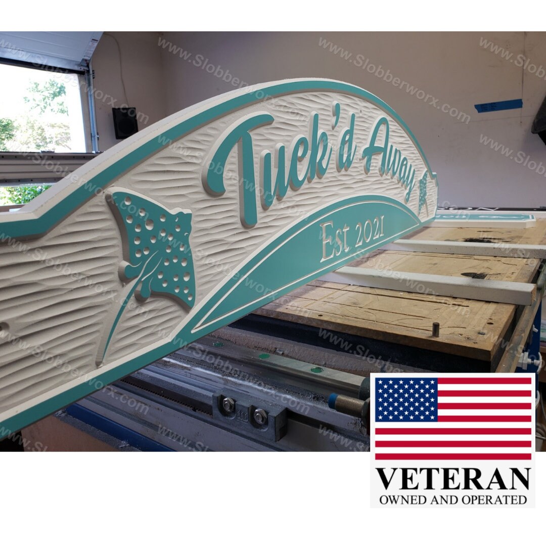 Personalized Custom PVC Sign for Your Beach Home Coastal Retreat ...