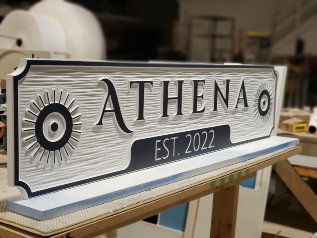 Personalized Custom PVC Sign for Your Beach Home Coastal Retreat ...