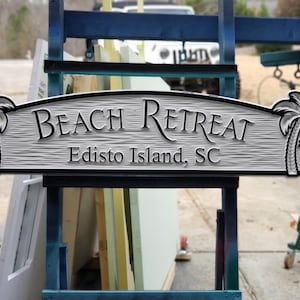 Personalized Custom PVC Sign for Your Beach Home Coastal Retreat ...